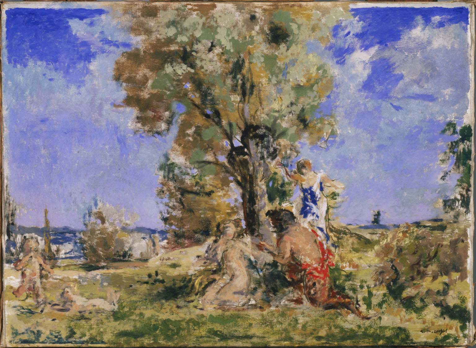 Faun and Nymph Under a Tree | The Phillips Collection