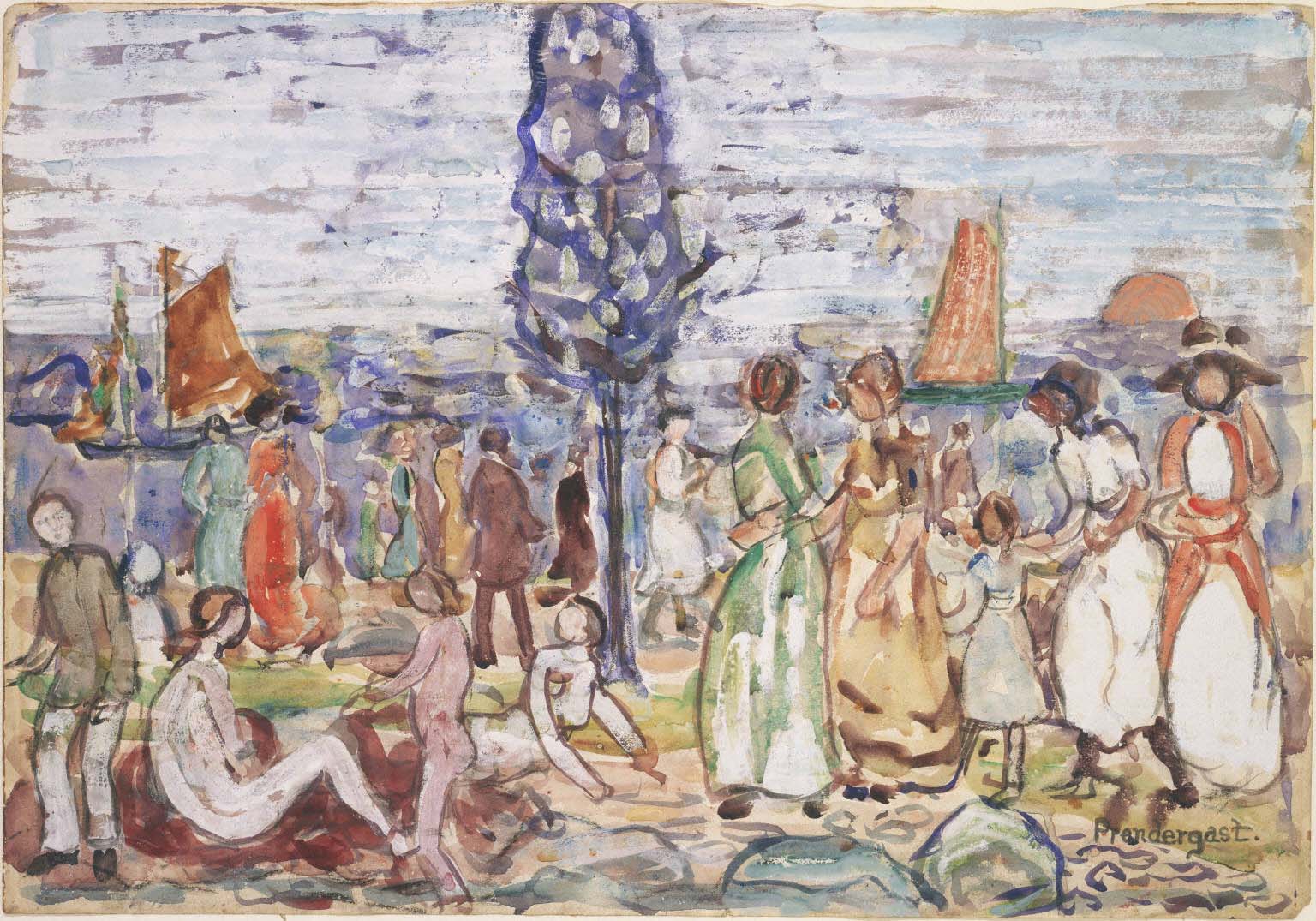 Beach with Blue Tree | The Phillips Collection