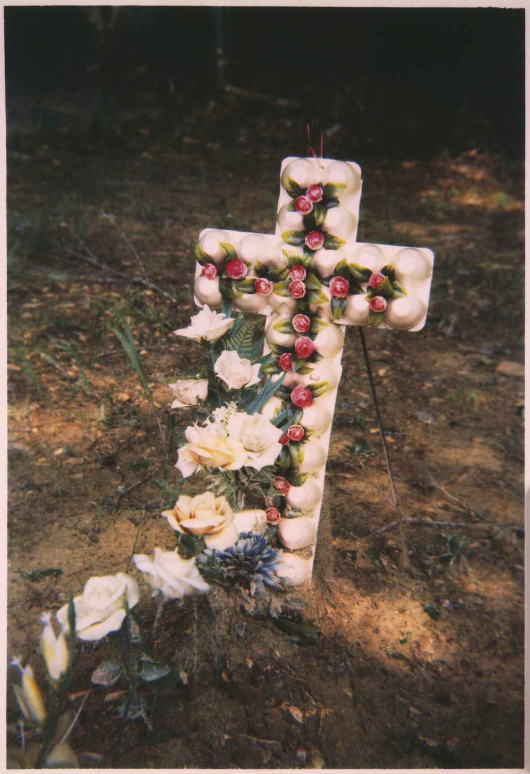 Grave with Egg Carton Cross, Hale County, Alabama | The Phillips Collection