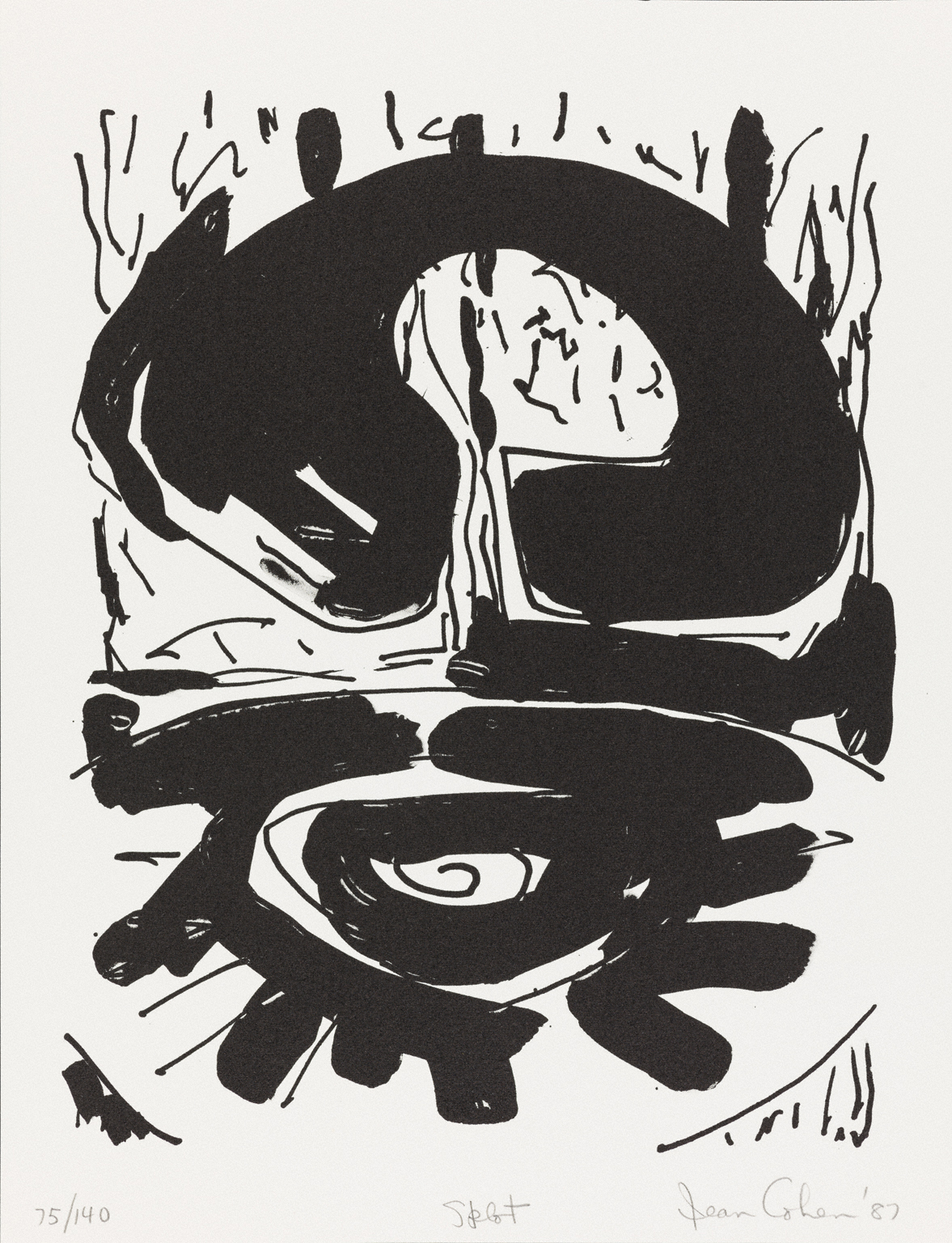 Splot (from "American Abstract Artists 50th Anniversary Print Portfolio ...