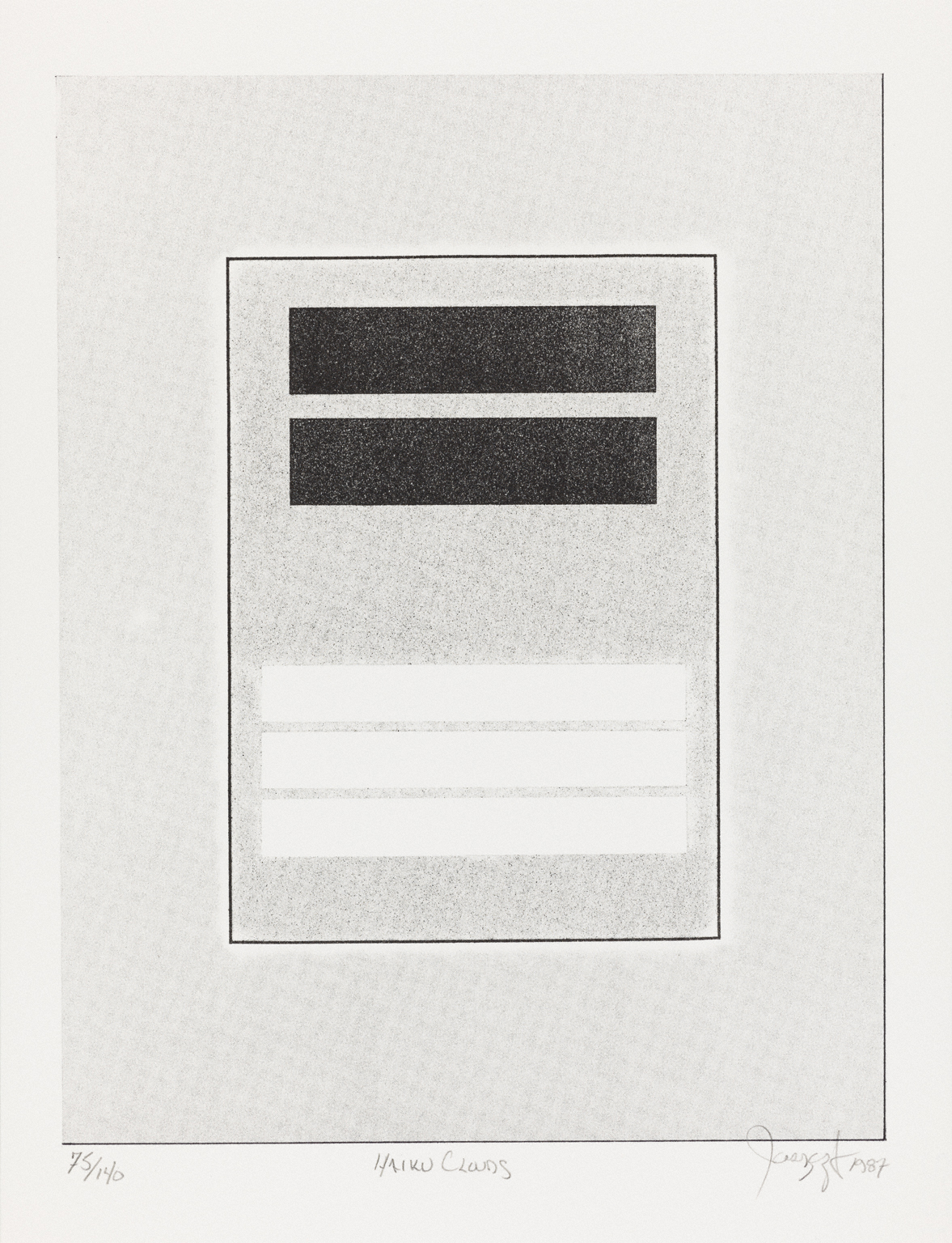 Haiku Clouds (from "American Abstract Artists 50th Anniversary Print ...