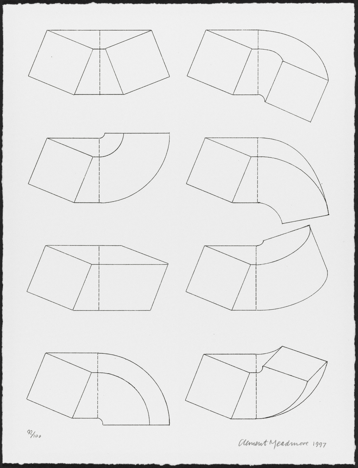 Two Identical Units Joined Eight Ways (from "American Abstract Artists ...