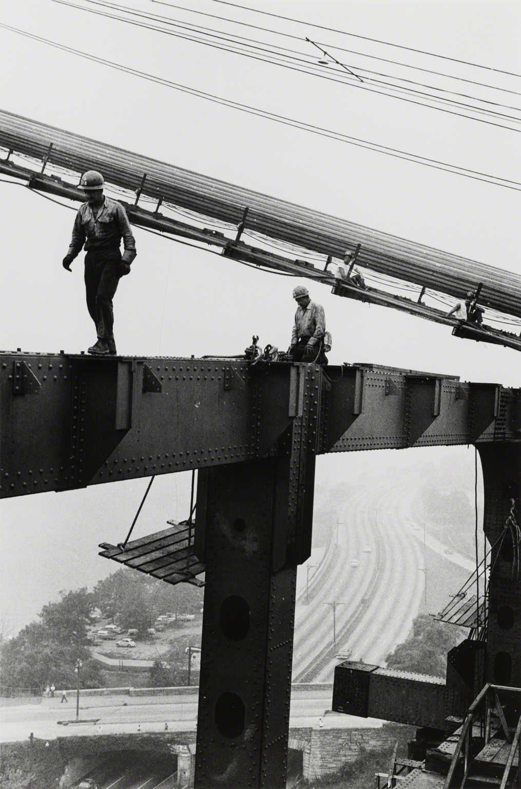 Workers Balancing on Bridge (The Bridge series) | The Phillips Collection